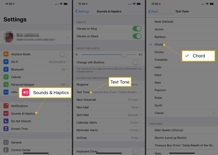 Instructions On How To Customize The Text Message Sound On IPhone 
