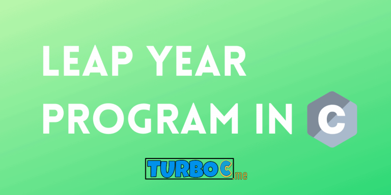 Leap Year Program in C Language & Algorithm - Page Start