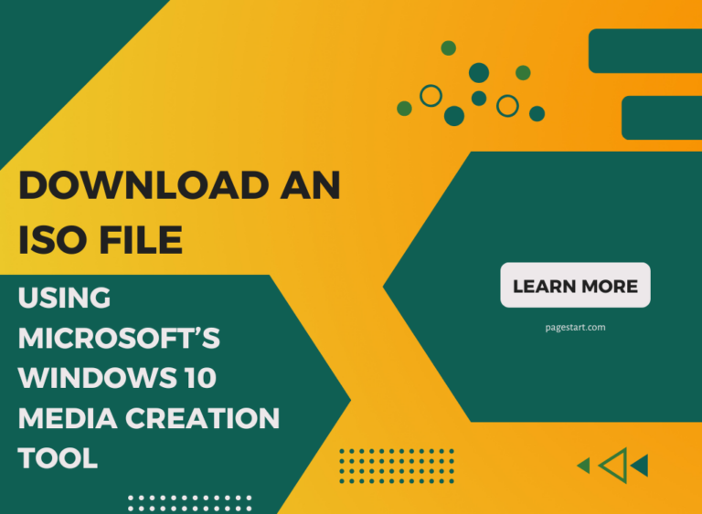 Using Microsoft’s Windows 10 Media Creation Tool to Download an ISO File